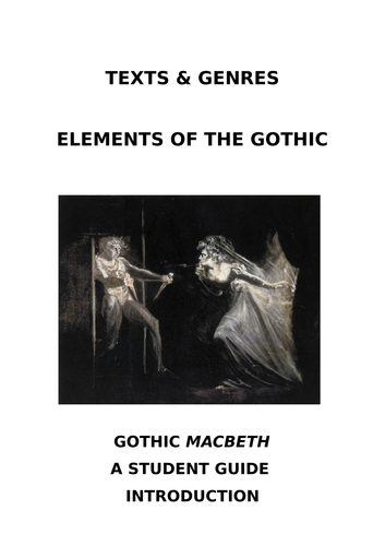 Gothic Literature - Macbeth, Wuthering Heights and Frankenstein ...
