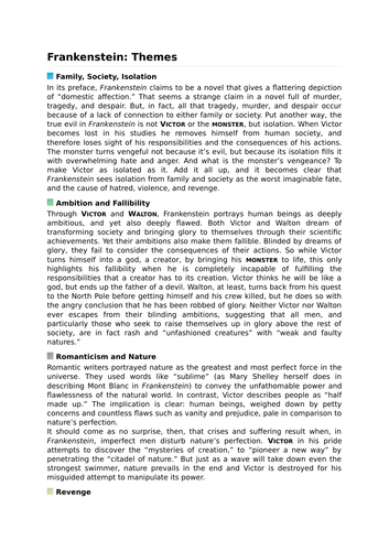 Gothic Literature - Macbeth, Wuthering Heights and Frankenstein ...