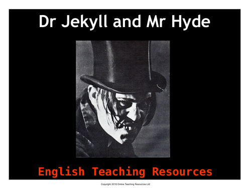 Dr Jekyll and Mr Hyde (includes a 118 slide PowerPoint, 33 worksheets ...