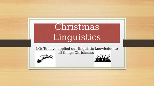 Christmas Linguistics - an exploration of the language of Christmas ...