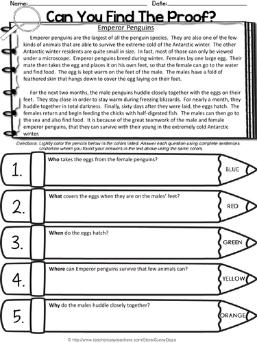 Non-Fiction Reading Passages Text Evidence {December} | Teaching Resources