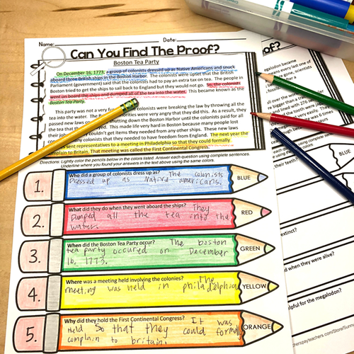 Non-Fiction Reading Passages Text Evidence {December} | Teaching Resources