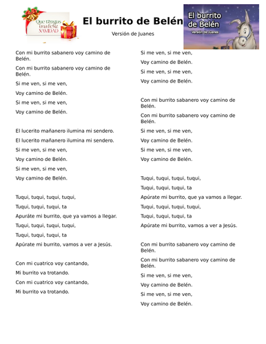 Spanish culture: Belenes and Christmas song | Teaching Resources