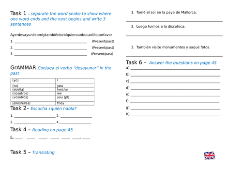 Mira 2 express Module 4 La Comida | Teaching Resources