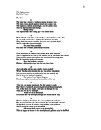 The Highwayman | Teaching Resources