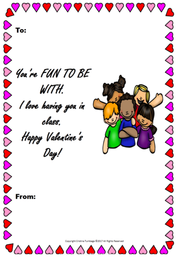 Valentine's Day Cards: Notes from the Teacher | Teaching Resources