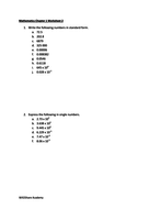 Significant Figures and Standard Form Worksheets (60+ questions ...