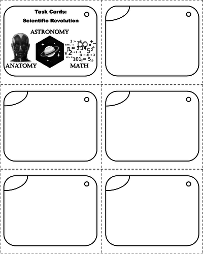 Scientific Revolution Task Cards | Teaching Resources