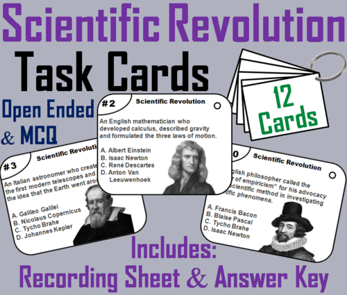 Scientific Revolution Task Cards and Activities Bundle | Teaching Resources