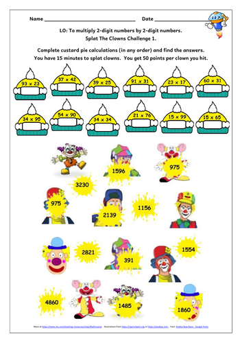 Multiplication Year 5 Written Multiplication 2-digits x 2-digits ...