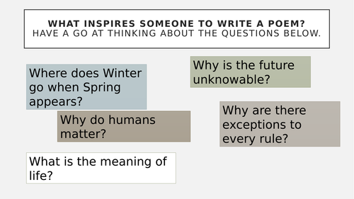 EDUQAS WJEC Unseen Poetry Scheme of Work | Teaching Resources EDUQAS WJEC Unseen Poetry Scheme of Work | Teaching Resources