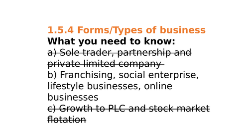Forms of Business Bundle | Teaching Resources