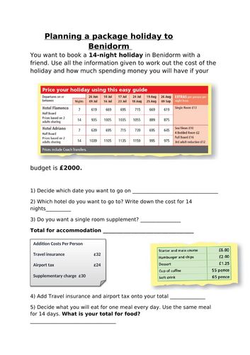 A Tourist's World Lesson 6 - Mass Tourism | Teaching Resources