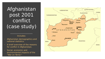A LEVEL GEOGRAPHY AFGHANISTAN CONFLICT CASE STUDY | Teaching Resources