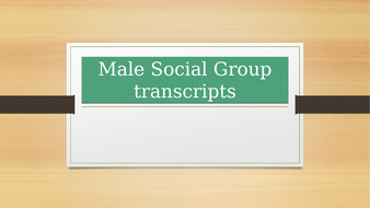 AQA English Language A-Level - Social Groups Transcripts | Teaching ...