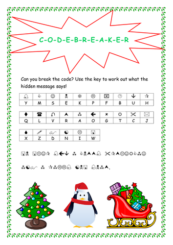 FREE Christmas Codebreaker activity! | Teaching Resources
