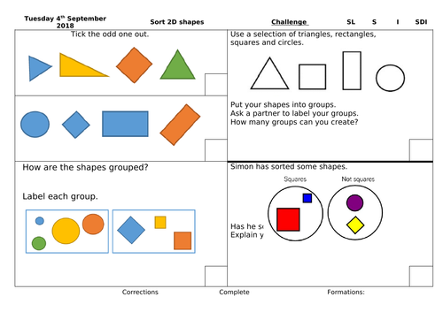 Year 1 - Autumn Block 3 - Week 1 - Geometry (shape & space) White Rose ...
