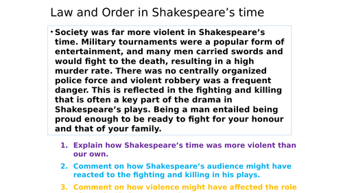 Macbeth William Shakespeare Context | Teaching Resources