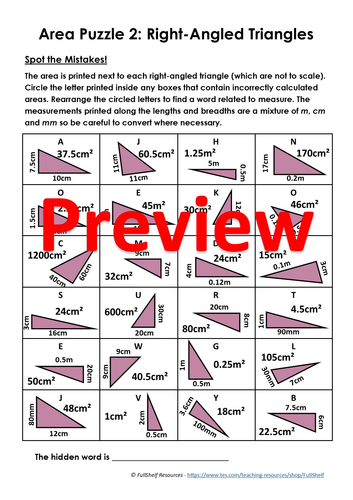 Area Revision Worksheets KS2 | Teaching Resources
