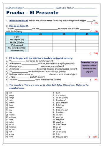 Spanish: Tenses Bundle | Teaching Resources