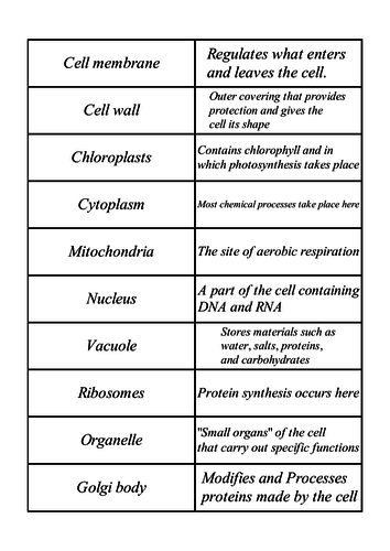 Biology Tarsia Puzzle and Game: Cell Structure and function | Teaching ... Biology Tarsia Puzzle and Game: Cell Structure and function | Teaching ...