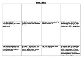 Julius Caesar Comic Strip and Storyboard | Teaching Resources