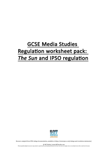 9-1 GCSE Media Studies Print Analysis lesson 3 (The Sun, newspaper ...