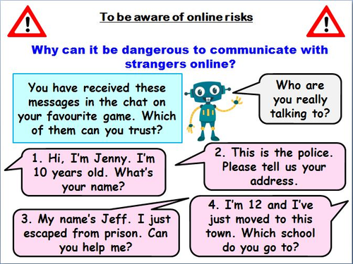 Online Stranger Danger Assembly or Lesson (Primary Internet Safety ...