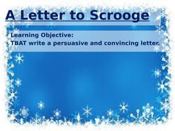 A Christmas Carol - letter to Scrooge | Teaching Resources
