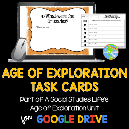 Age of Exploration Task Cards | Teaching Resources