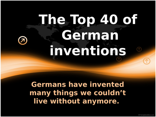 Top 40 of German Inventions | Teaching Resources