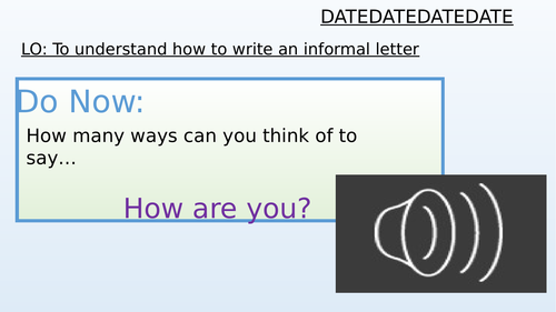 Informal Letter Writing (IGCSE ESL Q6) | Teaching Resources Informal Letter Writing (IGCSE ESL Q6) | Teaching Resources