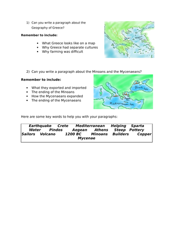 Ancient Greece - Geography of Ancient Greece including Minoans and ...