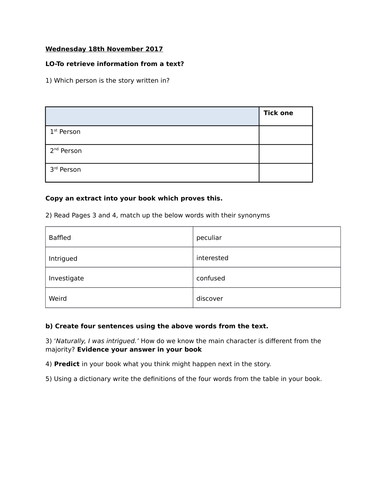 Guided Reading - The Lost Thing by Shaun Tan - Unit Plan including 9 ...