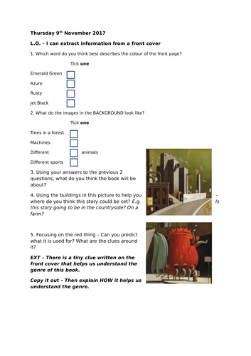 Guided Reading - The Lost Thing by Shaun Tan - Unit Plan including 9 ...