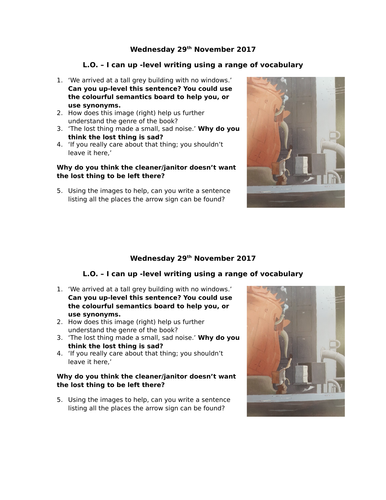 Guided Reading - The Lost Thing by Shaun Tan - Unit Plan including 9 ...