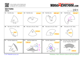 GCSE Revision (Area of Sectors) | Teaching Resources