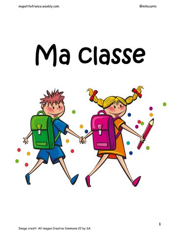 20 page booklet "Ma classe" | Teaching Resources