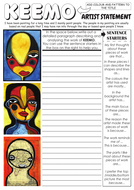 Abstract Portrait-Looking at the work of KEEMO. | Teaching Resources