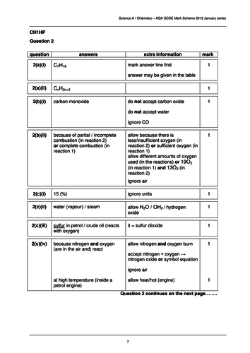 New GCSE Chemistry_Hydrocarbons_C2 7.2 Alkanes | Teaching Resources