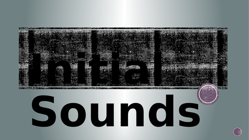 Initial sounds presentation + free make your own | Teaching Resources