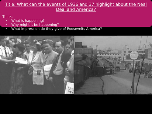 USA: What do the events of 1936 - 37 highlight about the New Deal and ...