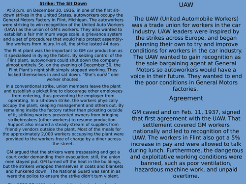 USA: What do the events of 1936 - 37 highlight about the New Deal and ...