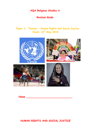AQA Religious Studies GCSE - Human Rights and Social Justice Revision ...