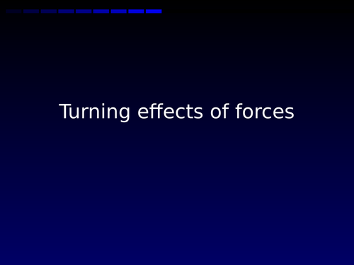 Turning effects of forces- Principle of moments | Teaching Resources