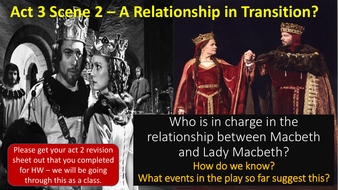 Act 3 Scene 2 Macbeth GCSE English Literature 9-1 by ajs12345 ...