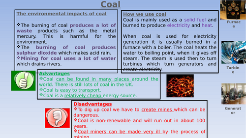 A Warming World Lesson 3 - Non-renewable energy | Teaching Resources