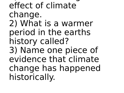 A Warming World Lesson 6 - UK Climate Change | Teaching Resources