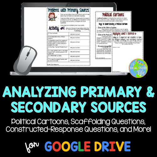 Analyzing Primary and Secondary Sources | Teaching Resources