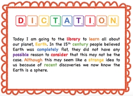 Year 3 and 4 Spelling Dictation Activities | Teaching Resources